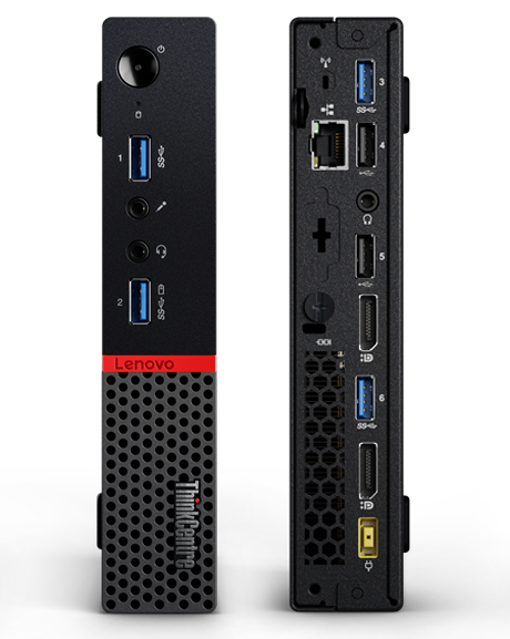 Lenovo ThinkCentre M600 - tiny - Celeron N3010 1.04 GHz - 4 GB - SSD 32 ...