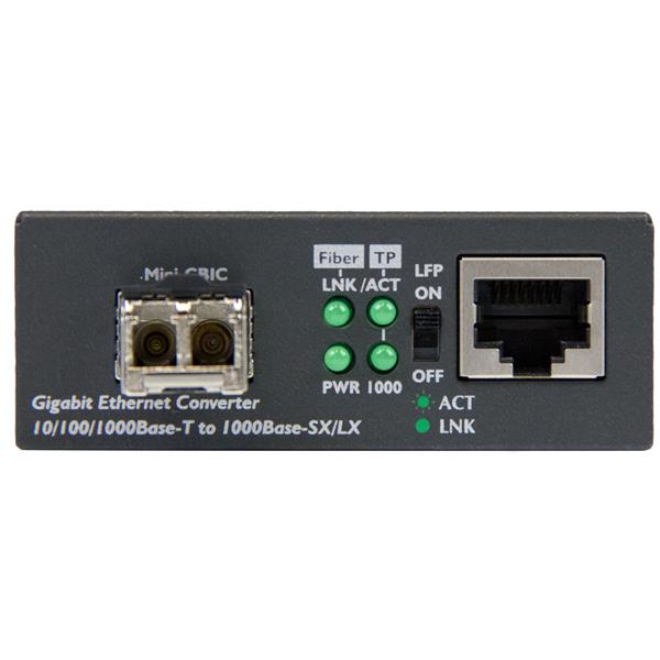 StarTech.com Multimode (MM) LC Fiber Media Converter for 10/100/1000 ...