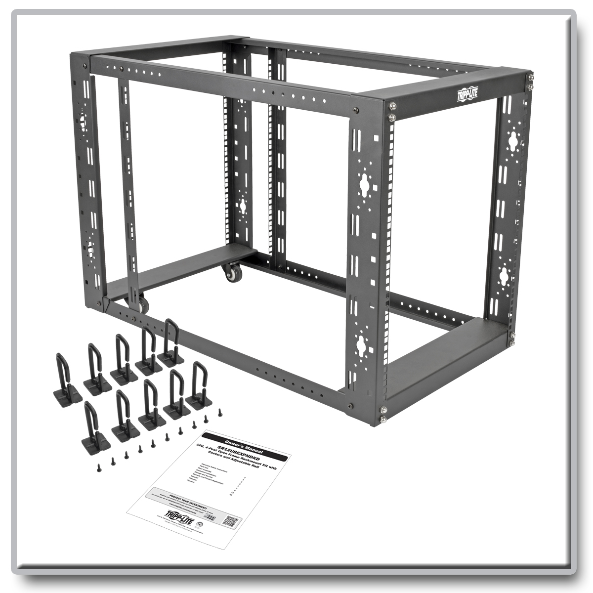Tripp Lite 4-Post Open Frame Rack Cabinet Floor Standing 36" Depth ...