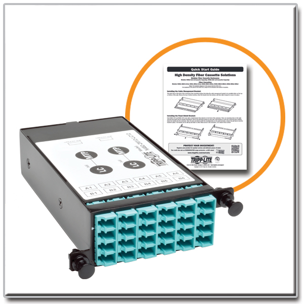 Tripp Lite 12-Fiber Patch Panel 2 MTP/MPO to 12 LC 10Gb Breakout ...