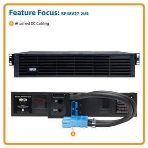 Tripp Lite 48V 2U Rackmount External Battery Pack for select UPS Sytems ...