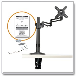 Tripp Lite Display LCD Flex Arm Desk Mount Monitor Stand Clamp 13" to ...