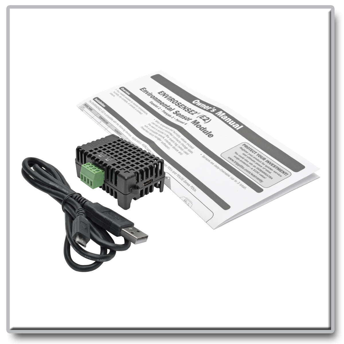 Tripp Lite Environmental Sensor w/ Temperature Monitoring & Digital ...