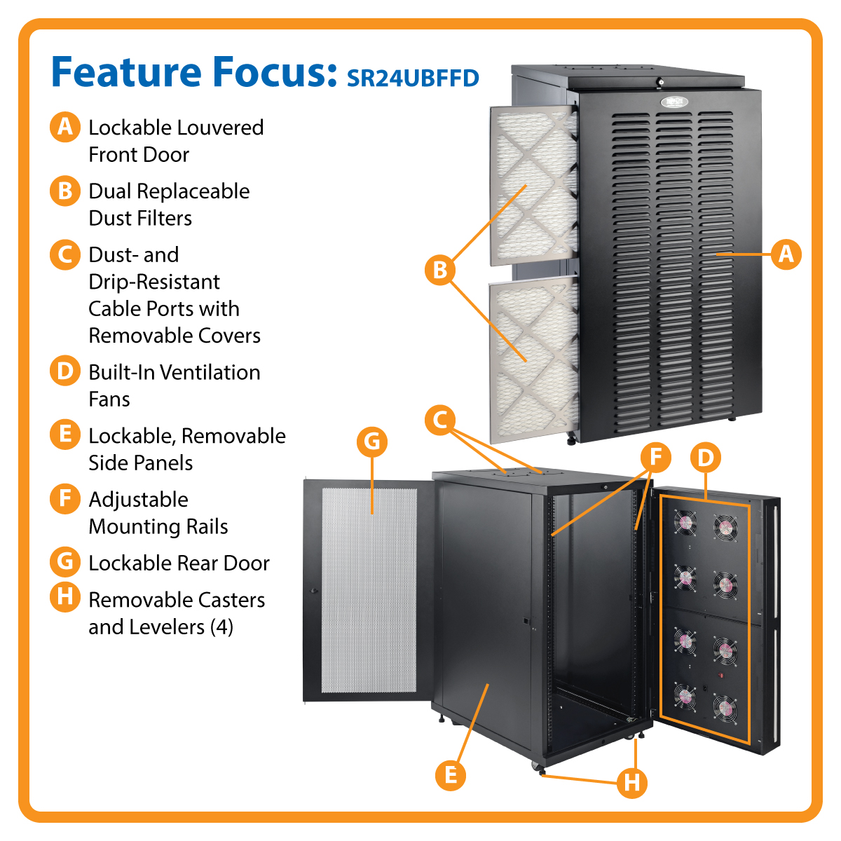 Tripp Lite 24u Rack Enclosure Server Cabinet | Cabinets Matttroy