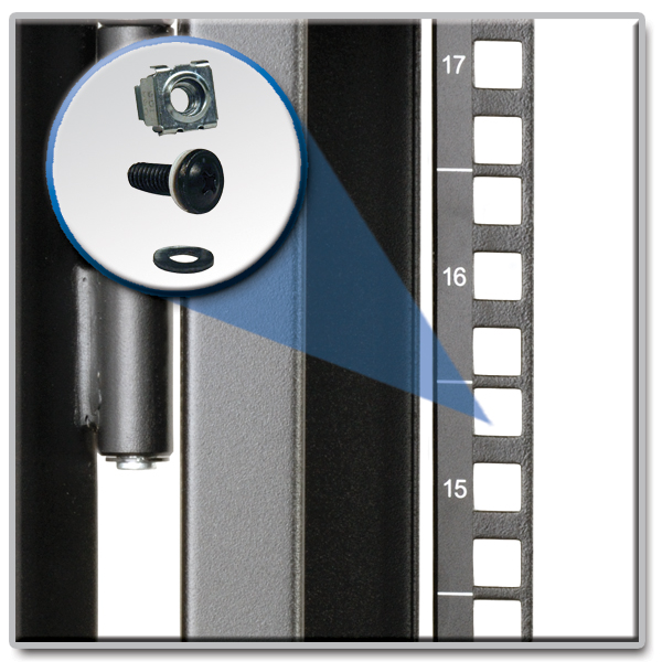 Tripp Lite Rack Enclosure Square Hole Hardware M5 Screws & Washers 50PC ...