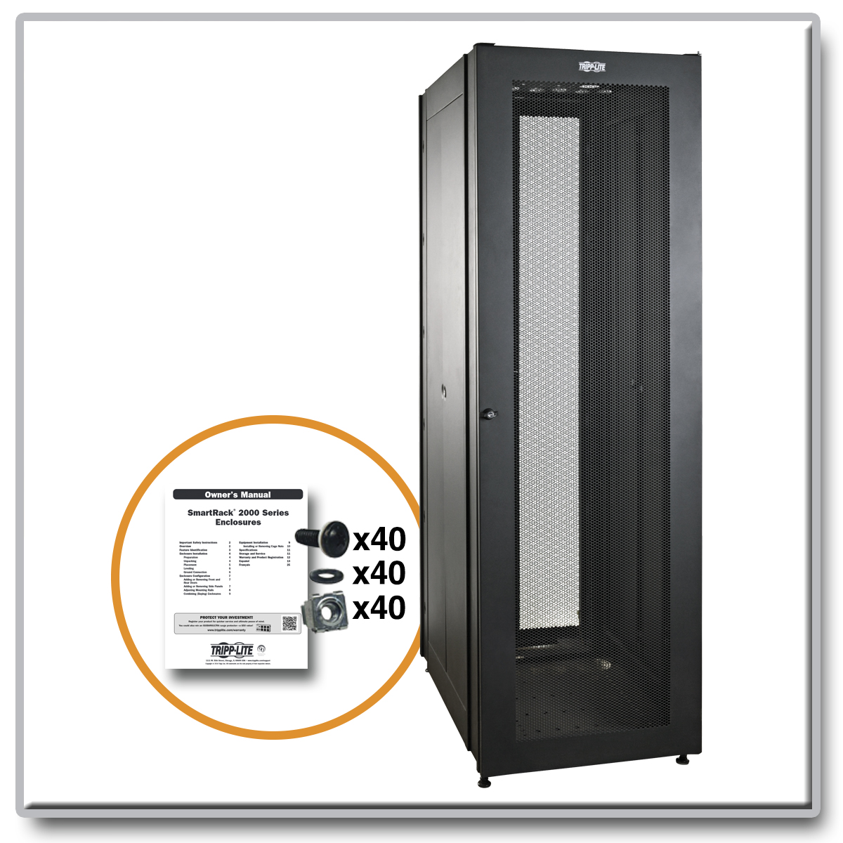 Tripp Lite 42U Value Series Rack Enclosure Server Cabinet Doors & Sides ... Tripp Lite 42U Value Series Rack Enclosure Server Cabinet Doors & Sides ...